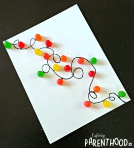 Dots Candy Christmas Lights Craft • Capturing Parenthood